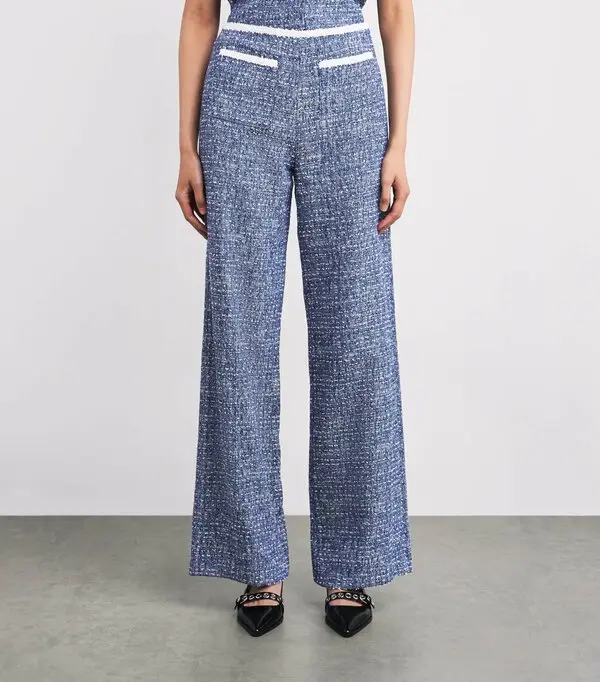 Maje Bouclé Tweed Trousers