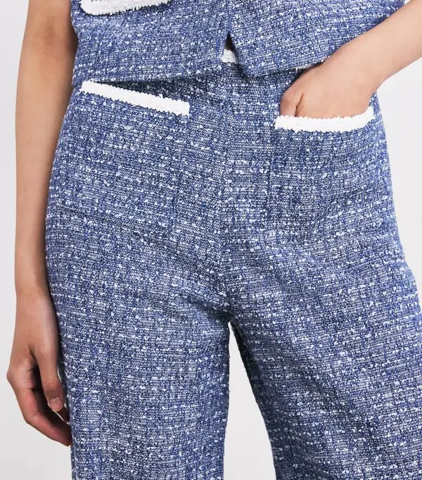 Maje Bouclé Tweed Trousers