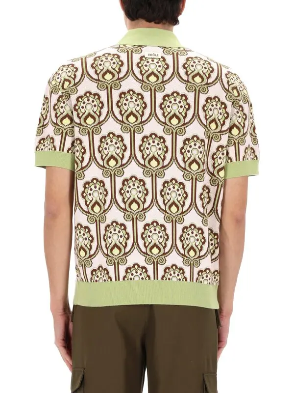 Drole De Monsieur Polo Shirt "maille Tapisserie - Multicolour