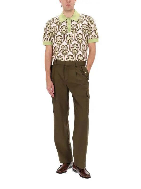 Drole De Monsieur Polo Shirt "maille Tapisserie - Multicolour