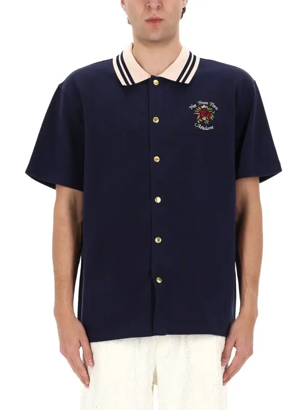 Drole De Monsieur Slogan Rose" Shirt
