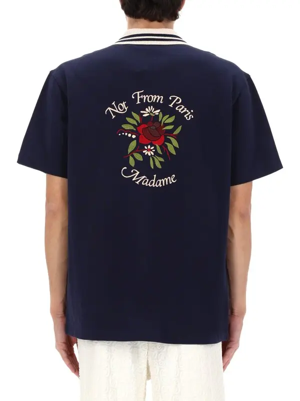 Drole De Monsieur Slogan Rose" Shirt