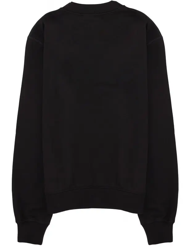 Dolce & Gabbana Sweatshirt With Logo Patch - Black