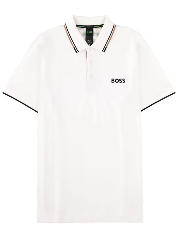 BOSS Polo With Logo - White