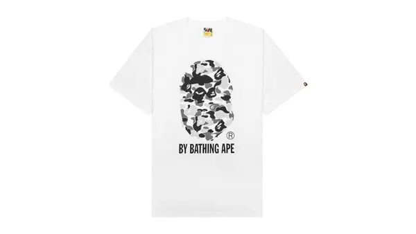 A BATHING APE Abc Camo Bathing Ape Tee Shirt - White/gray