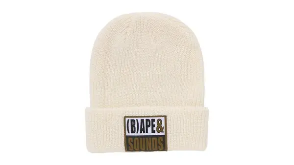 BAPE Ape Sounds Knit Cap - White