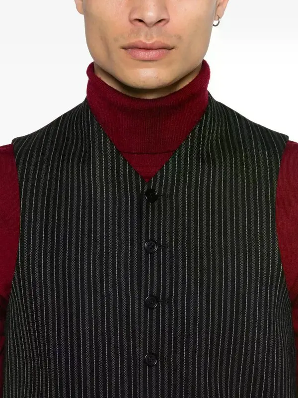 ROMEO GIGLI 1990s Striped Waistcoat