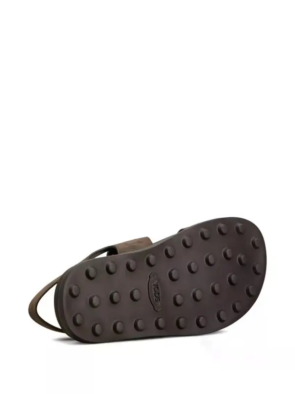 TOD'S Bar Detail Slingback Sandals