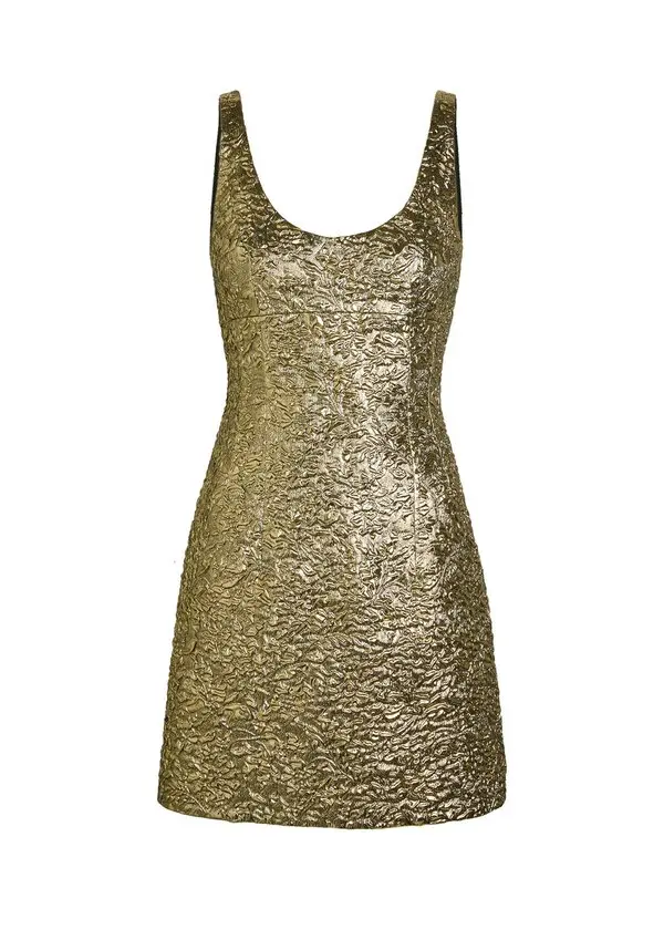 EMILIA WICKSTEAD Einna Metallic Cloqué Mini Dress