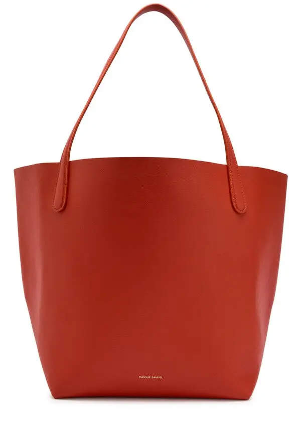 MANSUR GAVRIEL Leather Tote Bag - Red