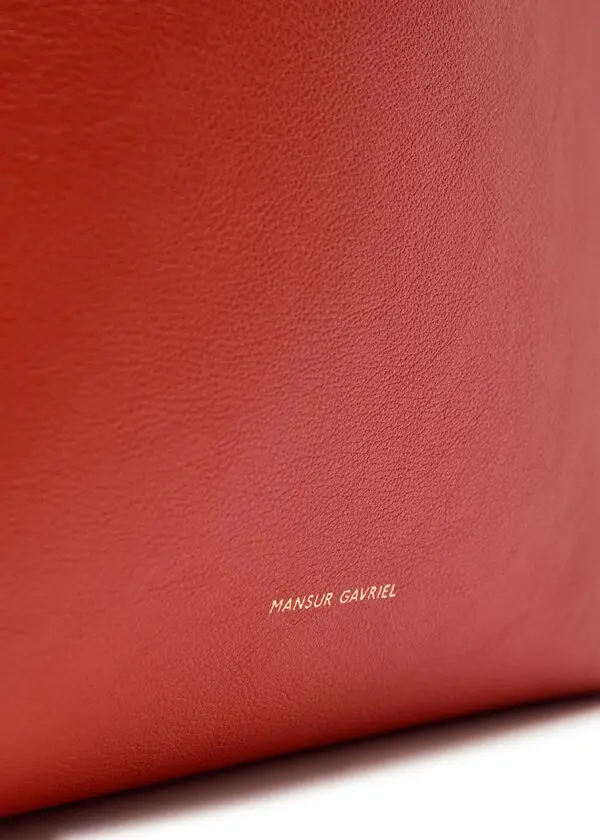 MANSUR GAVRIEL Leather Tote Bag - Red