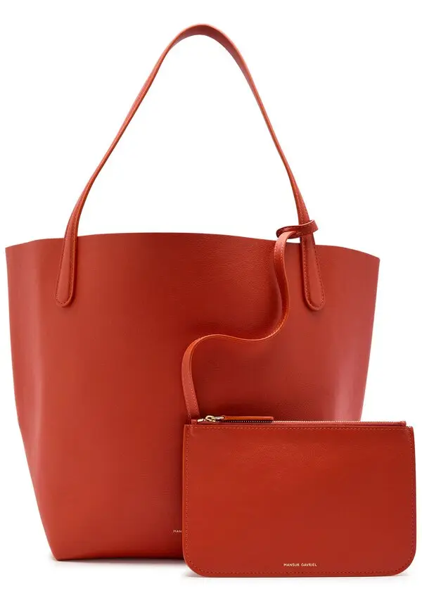 MANSUR GAVRIEL Leather Tote Bag - Red