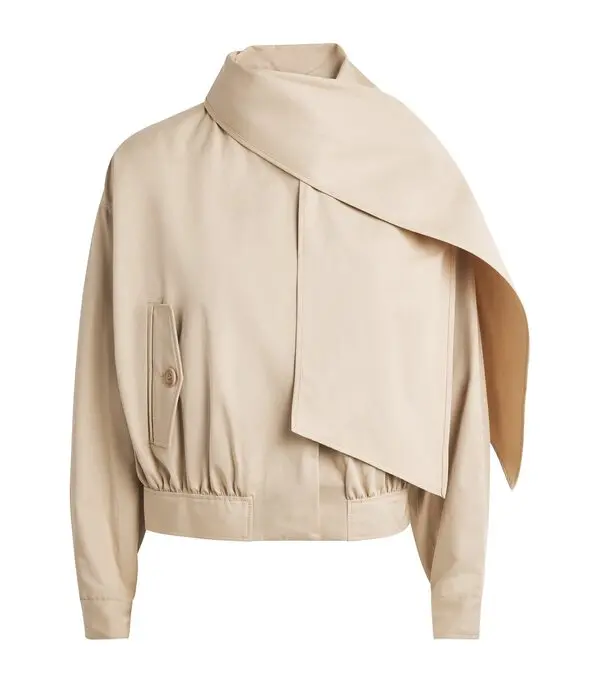 Claudie Pierlot Cotton Scarf Jacket - White