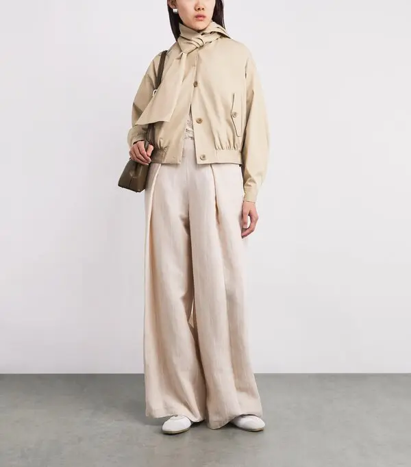 Claudie Pierlot Cotton Scarf Jacket - White