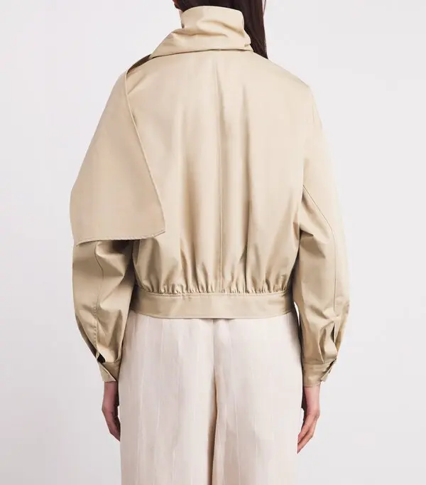 Claudie Pierlot Cotton Scarf Jacket - White