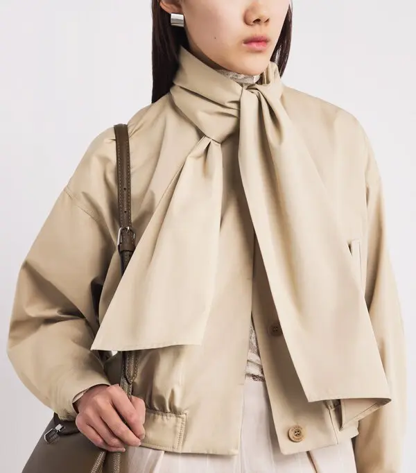 Claudie Pierlot Cotton Scarf Jacket - White