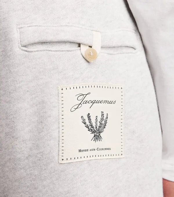 Jacquemus Cotton Torneo Sweatpants - Grey