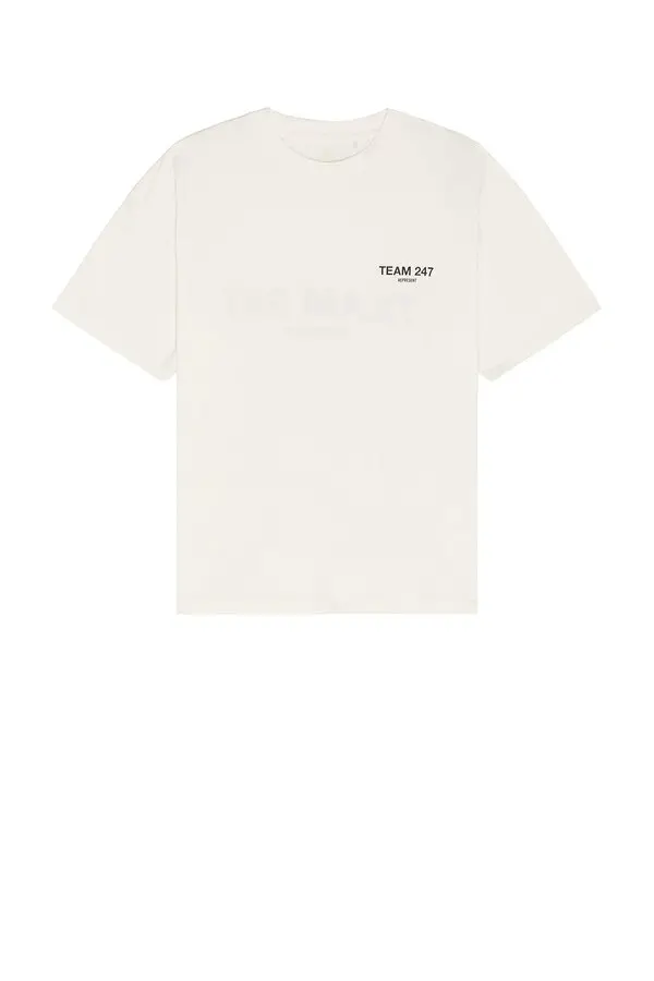 247 BY REPRESENT Team Oversized Tee In White - Flat White