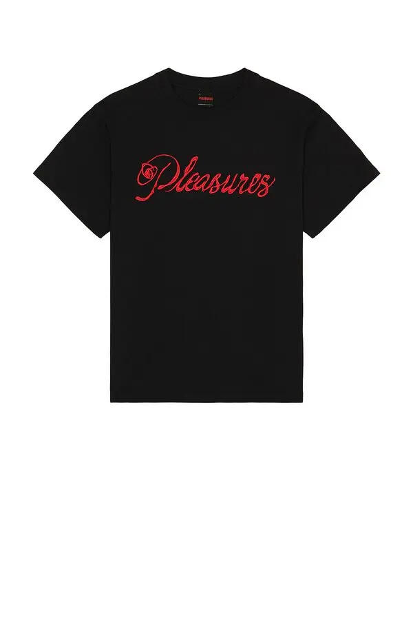PLEASURES Scrawl T-shirt In ,red