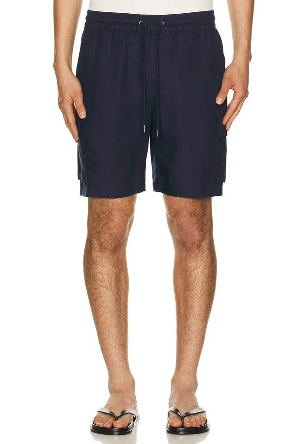Onia Air Linen Cargo Shorts - Deep Navy