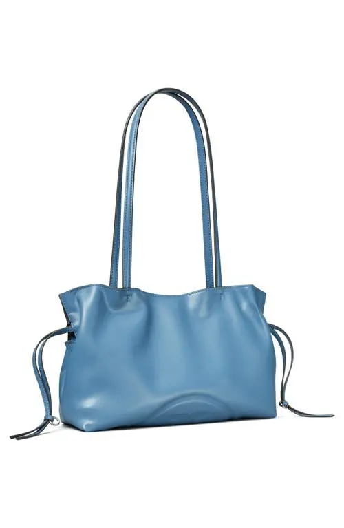 Tory Burch Small Ella Naturura™ Drawstring Tote - Electric Blue