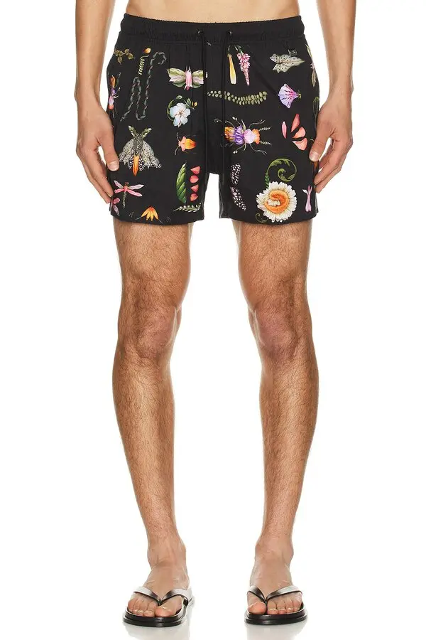 Agua Bendita Cassius Swim Trunks - Black