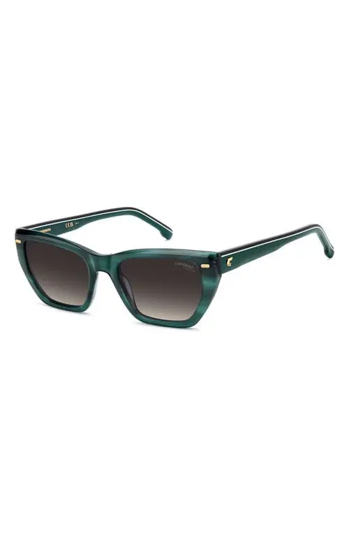 Carrera Eyewear 52mm Rectangular Sunglasses - Green Horn/dark Grey