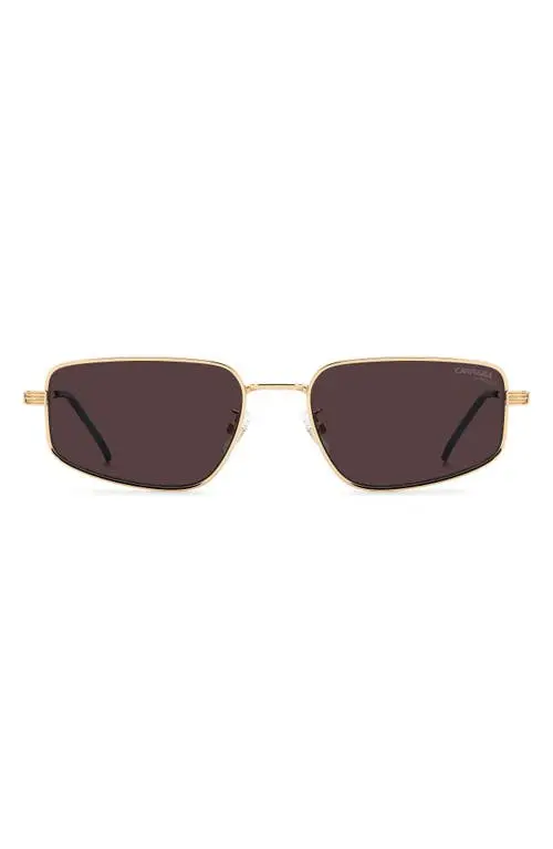Carrera Eyewear Rectangle Full Rim Sunglasses - Rose Gold/mauve