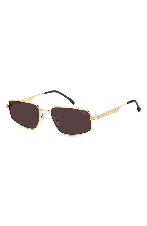Carrera Eyewear Rectangle Full Rim Sunglasses - Rose Gold/mauve