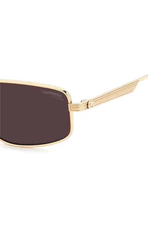 Carrera Eyewear Rectangle Full Rim Sunglasses - Rose Gold/mauve