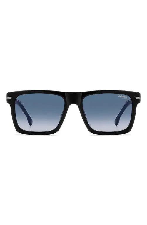Carrera Eyewear 55mm Gradient Rectangular Sunglasses - Black Blue/dk Blue Sf