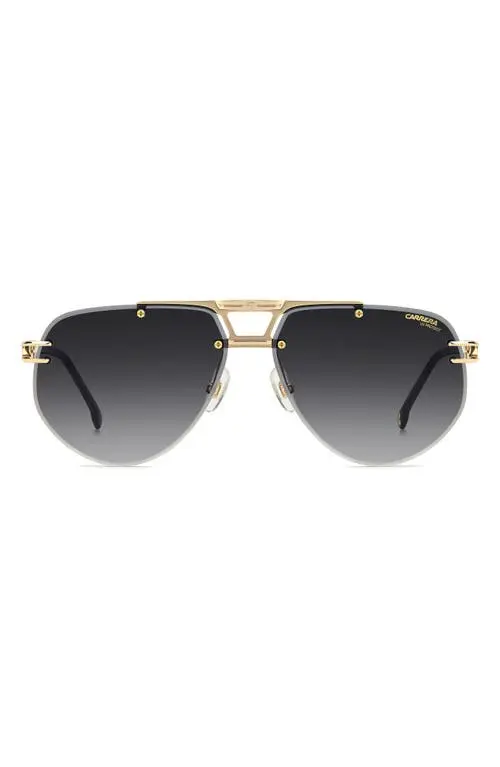 Carrera Eyewear 63mm Oversized Sunglasses - Gold Black/dark Grey Sf