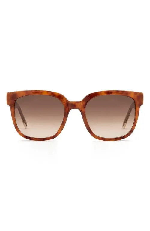 Fossil 54mm Square Sunglasses - Light Havana/brown Sf