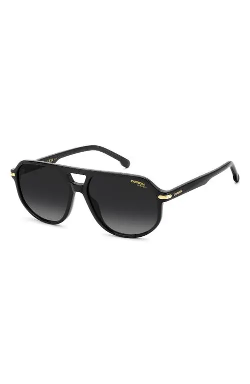 Carrera Eyewear 59mm Gradient Navigator Sunglasses - Black/dark Grey Sf