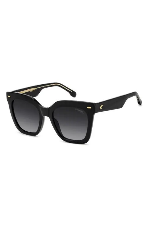 Carrera Eyewear 52mm Gradient Rectangle Sunglasses - Black/dark Grey Sf