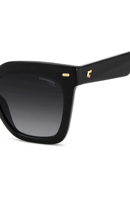 Carrera Eyewear 52mm Gradient Rectangle Sunglasses - Black/dark Grey Sf