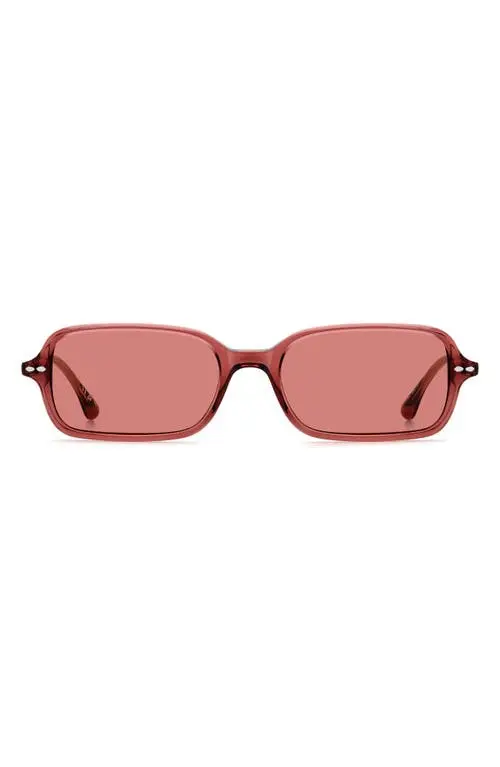 Isabel Marant 52mm Rectangular Sunglasses - Red/pink
