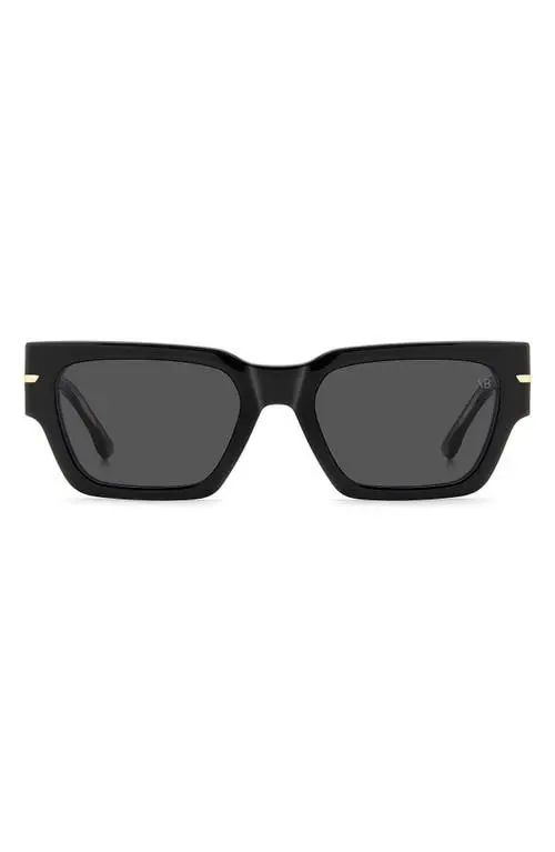 Victoria Beckham 53mm Square Sunglasses - Black/grey