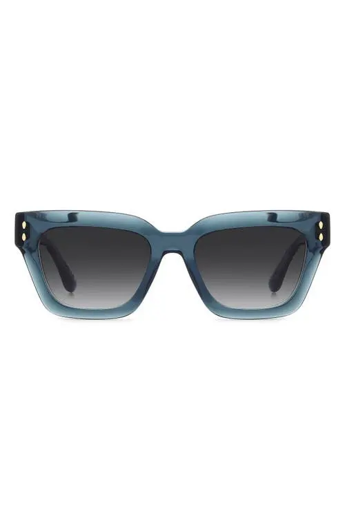 Isabel Marant 53mm Cat Eye Sunglasses - Teal/dark Grey Sf