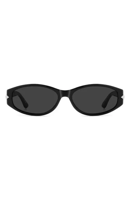 Isabel Marant 58mm Oval Sunglasses - Black/grey
