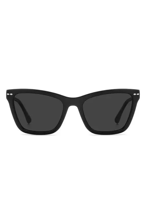 Isabel Marant 55mm Cat Eye Sunglasses - Black/grey