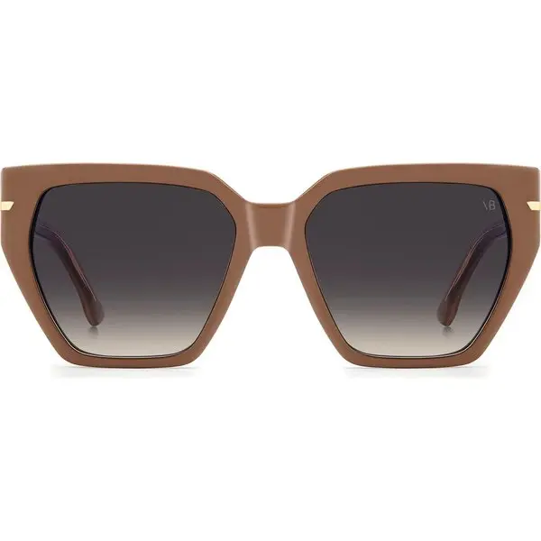 Victoria Beckham 57mm Gradient Square Sunglasses - Brown/violet Sf