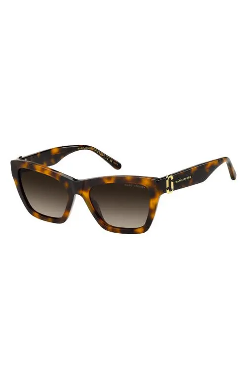 Marc Jacobs 54mm Cat-eye Sunglasses - Havana/brown