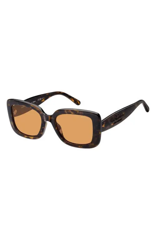 Marc Jacobs 53mm Square Sunglasses - Havana/orange