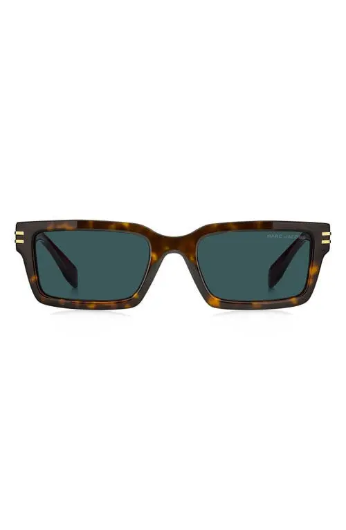 Marc Jacobs 54mm Rectangular Sunglasses - Havana/blue