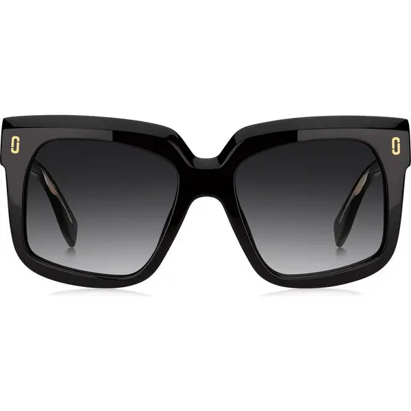 Marc Jacobs 53mm Square Sunglasses - Black/dark Grey