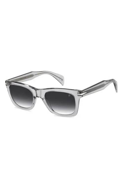 DB EYEWEAR BY DAVID BECKHAM 53mm Rectangular Sunglasses - Grey/dark Grey Sf