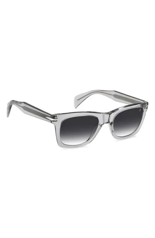 DB EYEWEAR BY DAVID BECKHAM 53mm Rectangular Sunglasses - Grey/dark Grey Sf