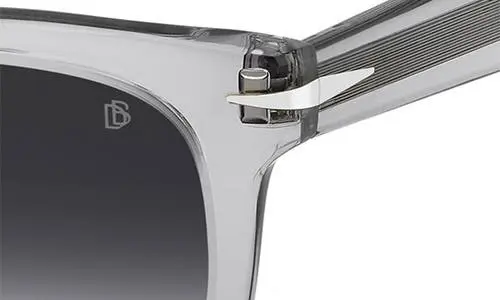 DB EYEWEAR BY DAVID BECKHAM 53mm Rectangular Sunglasses - Grey/dark Grey Sf