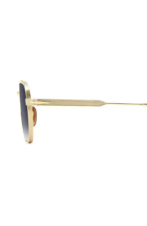 DB EYEWEAR BY DAVID BECKHAM 52mm Octagon Sunglasses - Gold Black/bl Sf Ar